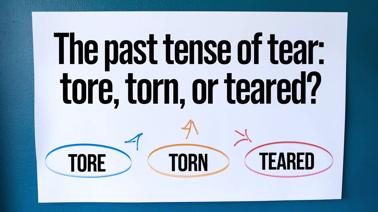The Past Tense Of Tear Tore Torn Or Teared Grammar Glow The Past Tense Of Tear Tore Torn Or Teared Grammar Glow